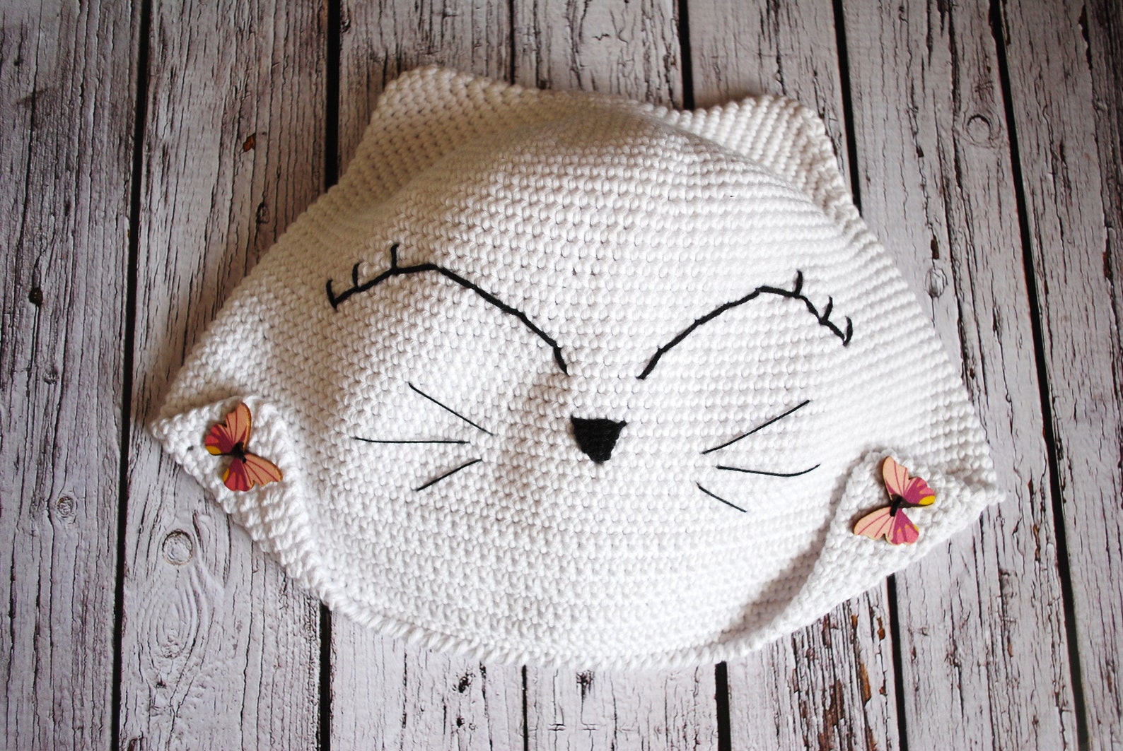 PDF PATTERN Crochet Cat Cap, Summer Hat - Etsy
