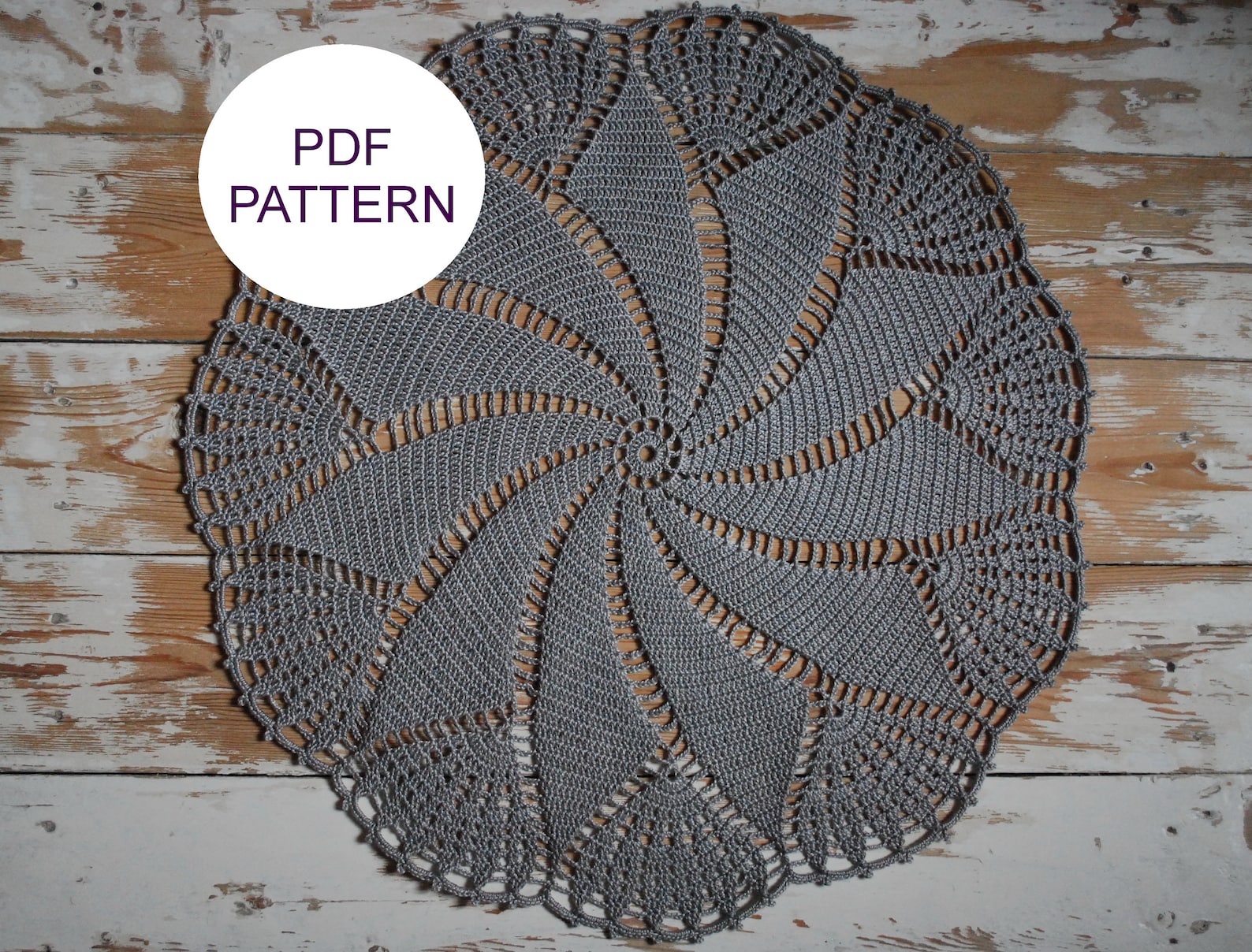 PDF PATTERN, Round Lace Doily Pattern - Etsy