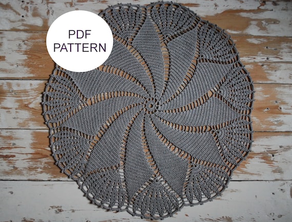 PDF PATTERN Round Lace Doily Pattern | Etsy