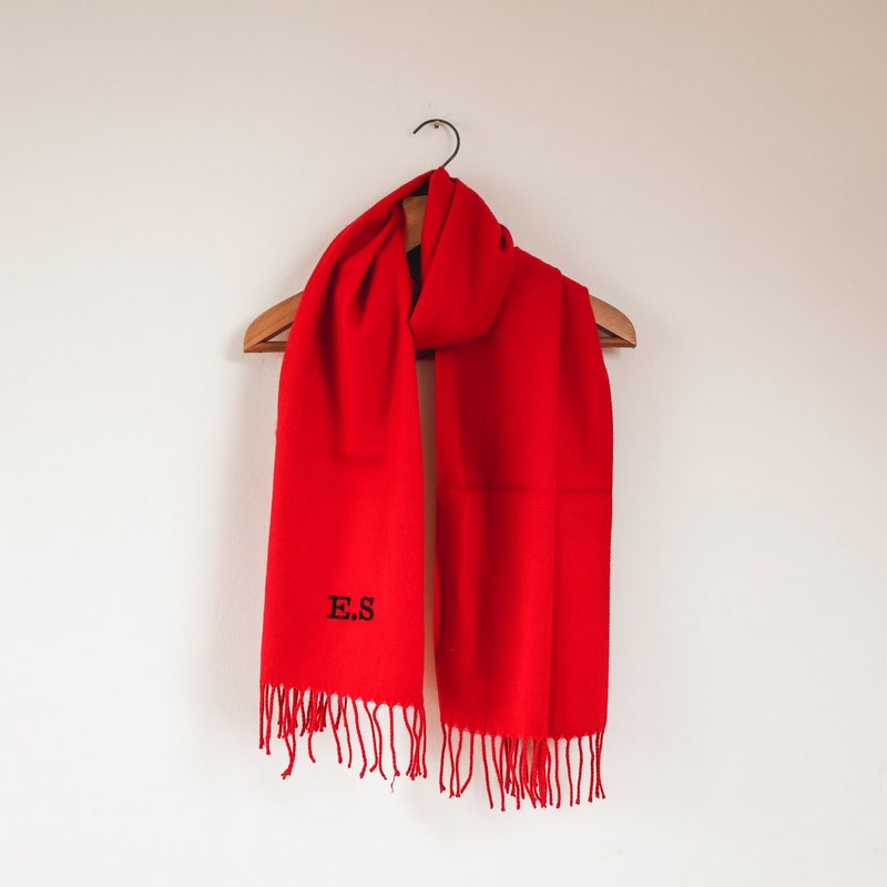 Monogrammed Scarf - Etsy