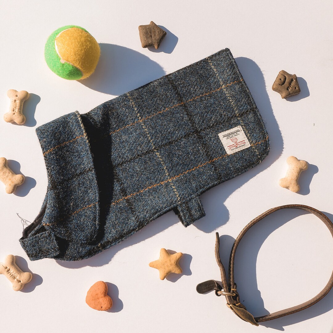 Handmade Harris Tweed Dog Jacket: Personalized Fleece Lined Pet Coat - Etsy