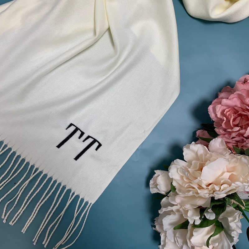 Monogrammed Scarf - Etsy