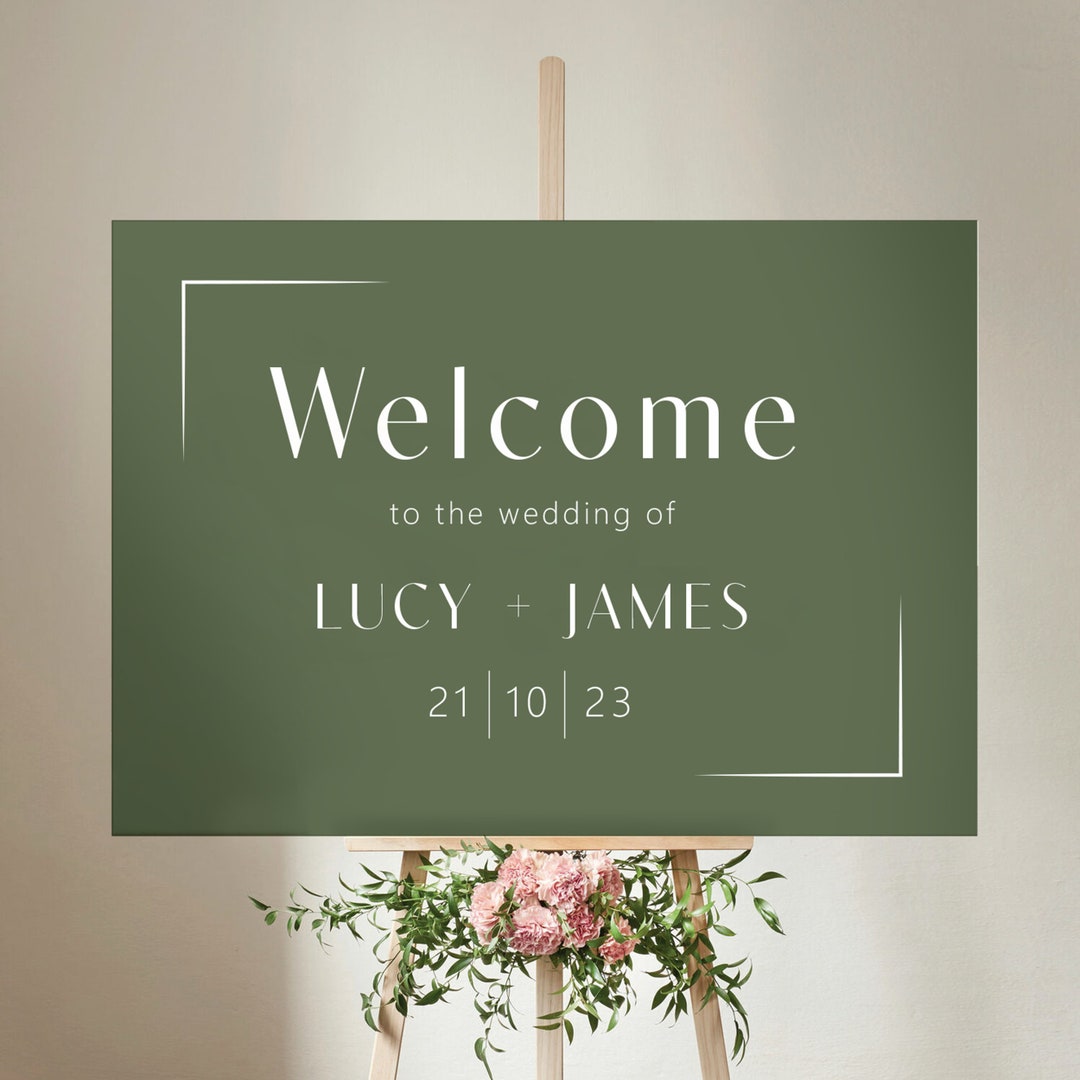 A1 Sign - Wedding Welcome Sign Pack - Wedding Welcome Signs - Foamex ...