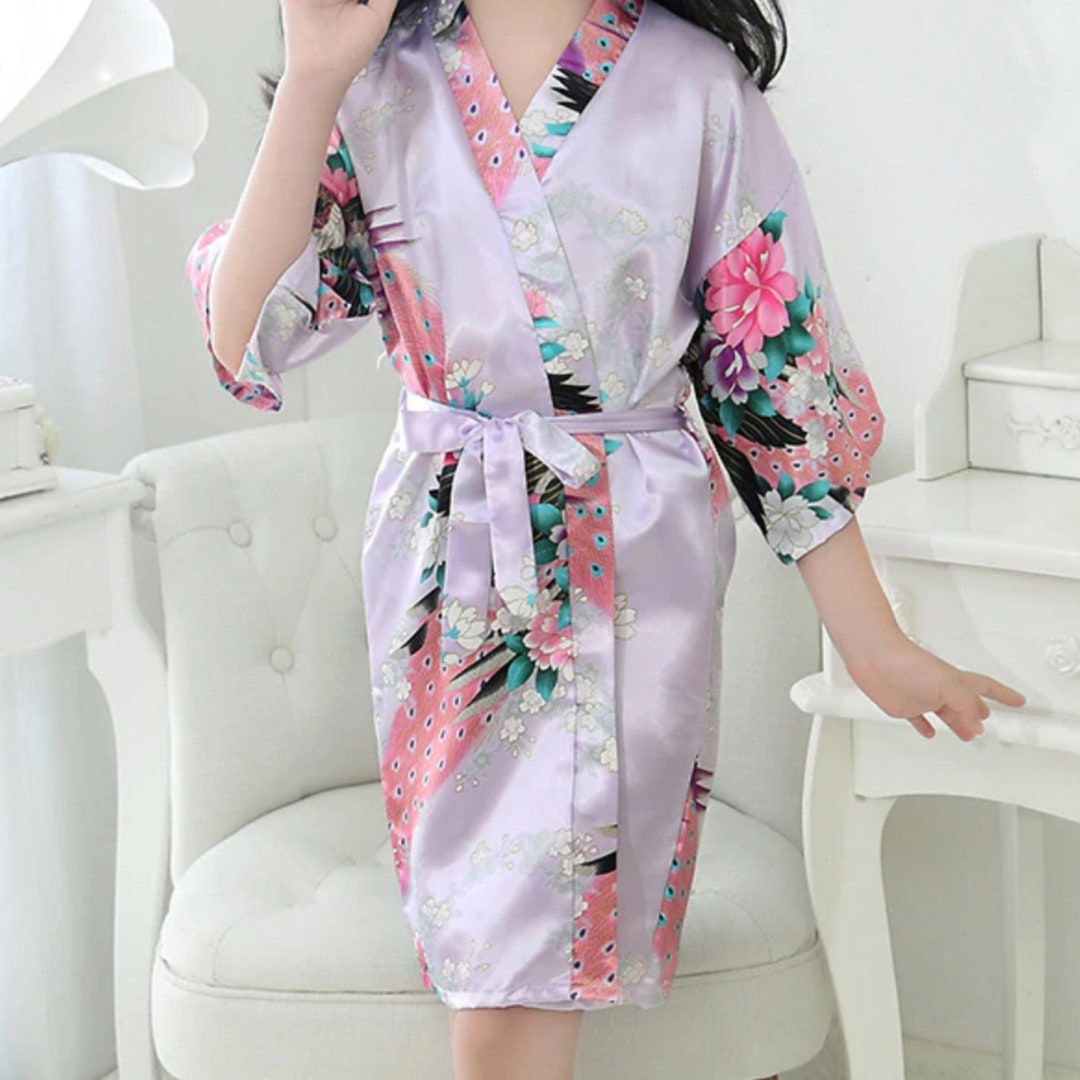Kids Satin Robe Flower Girl Robe Flower Girl Gift Kids Clothing Kids ...