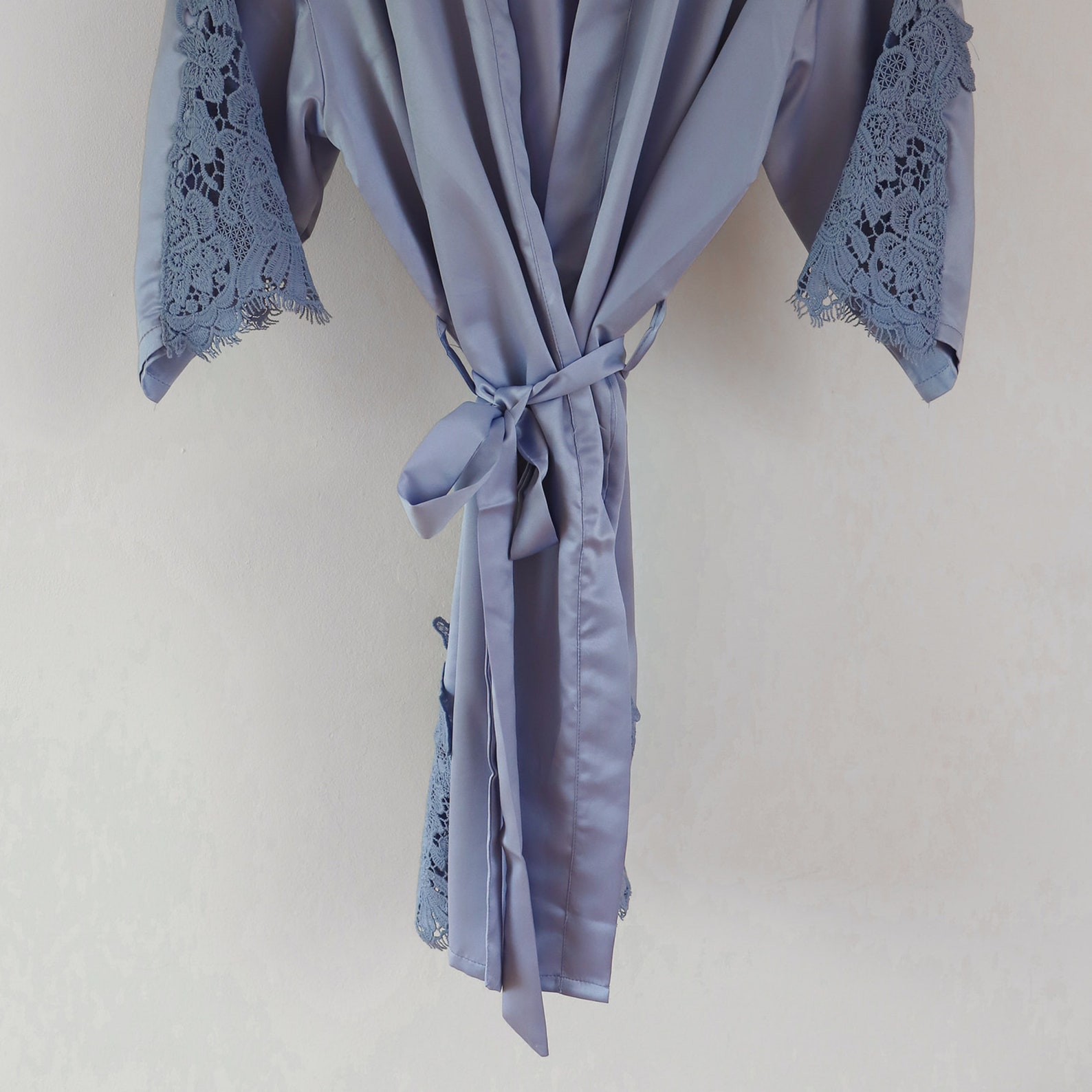 Light Blue Silk Bridal Robe Bridesmaid Gown Wedding Robes - Etsy UK