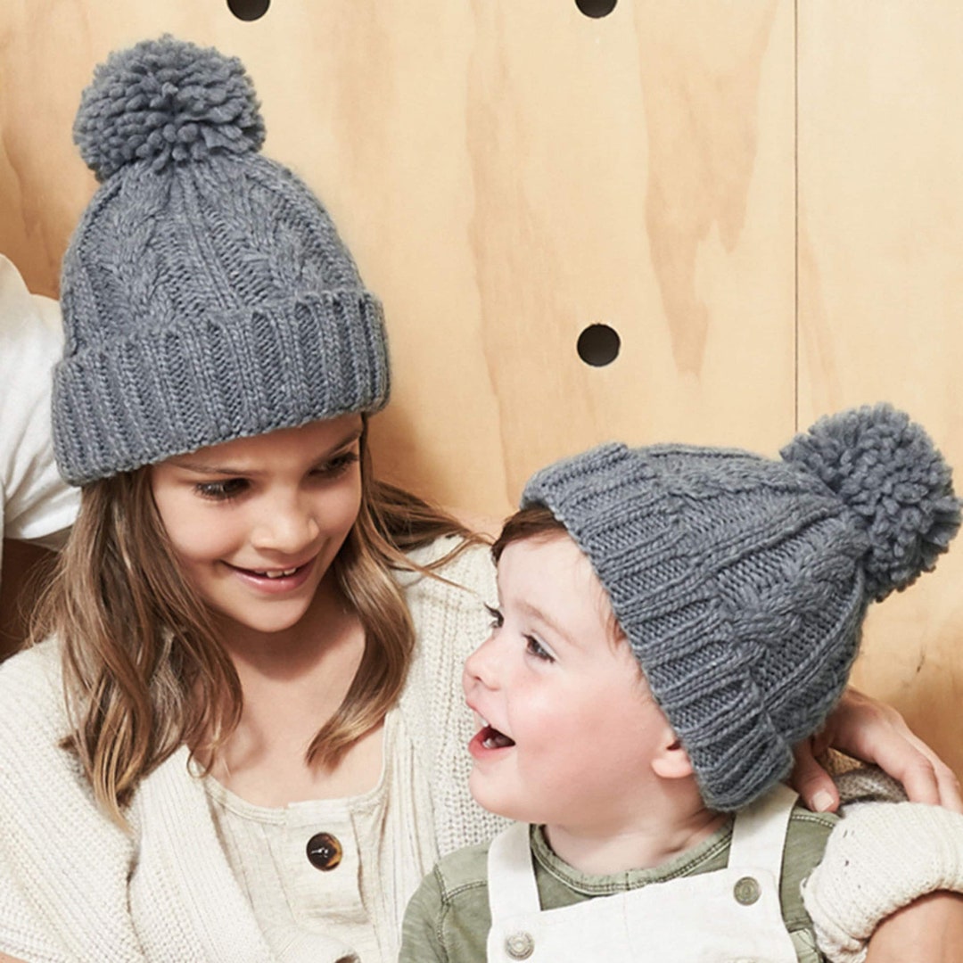 Personalized Winter Hats, Mini Me Matching Hats Pair, Embroidered Hats ...