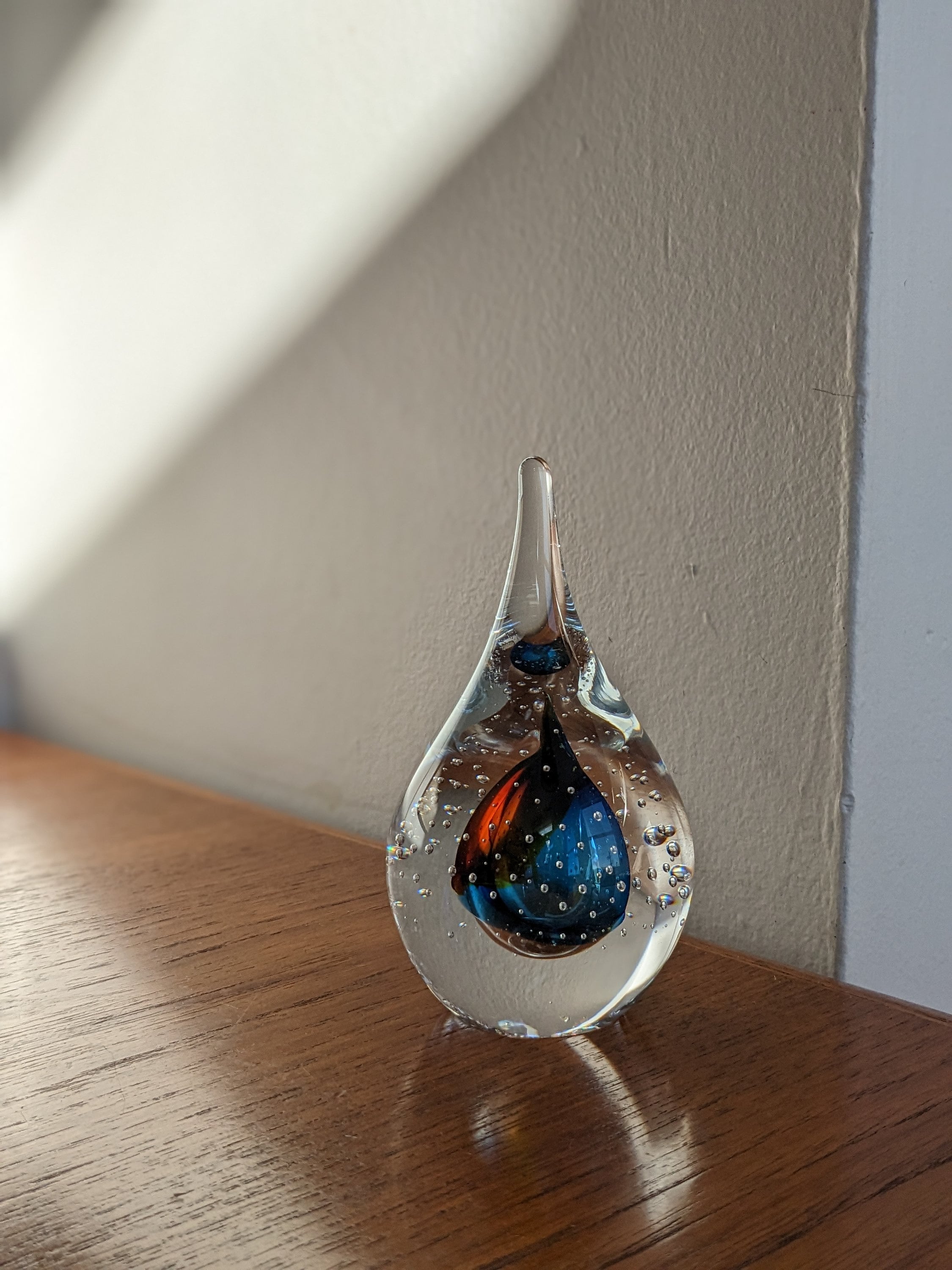 Vintage Mid Century Marian Pyrcak Blown Art Glass Teardrop - Etsy