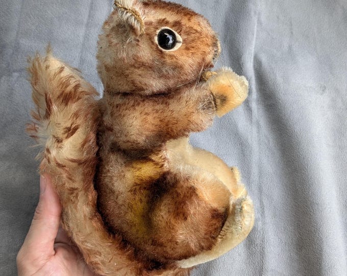 Vintage Steiff Squirrel / Mohair Original Steiff Plush ANIMAL Vintage ...