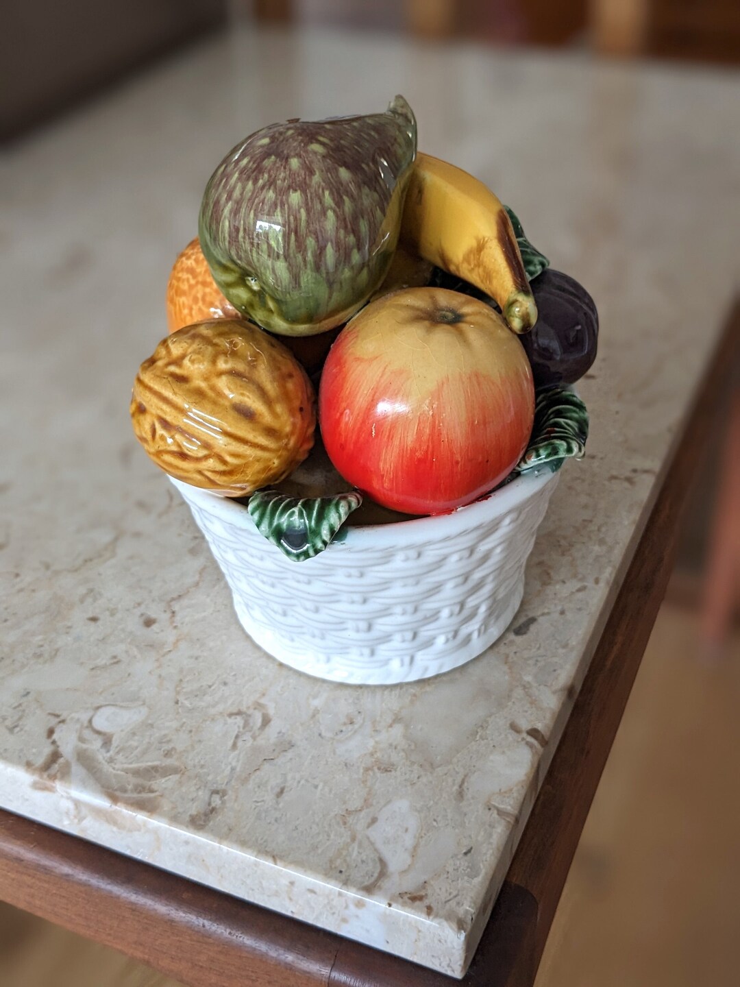 Super Cute Vintage Portuguese Majolica Ceramic Realistic Fake Fruit ...