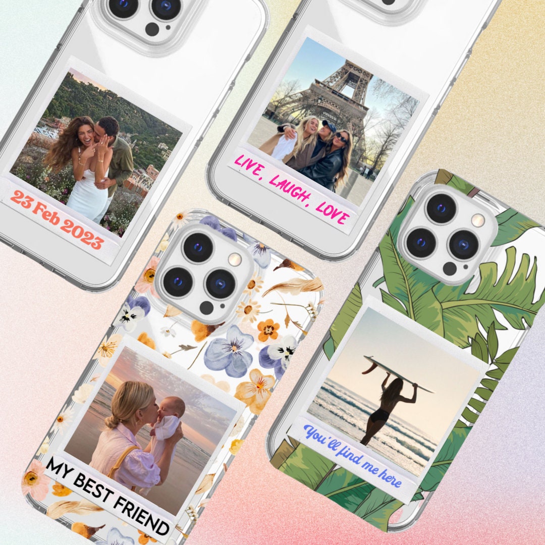 Customisable Polaroid Photo Upload Personalised Name Image Custom Text ...