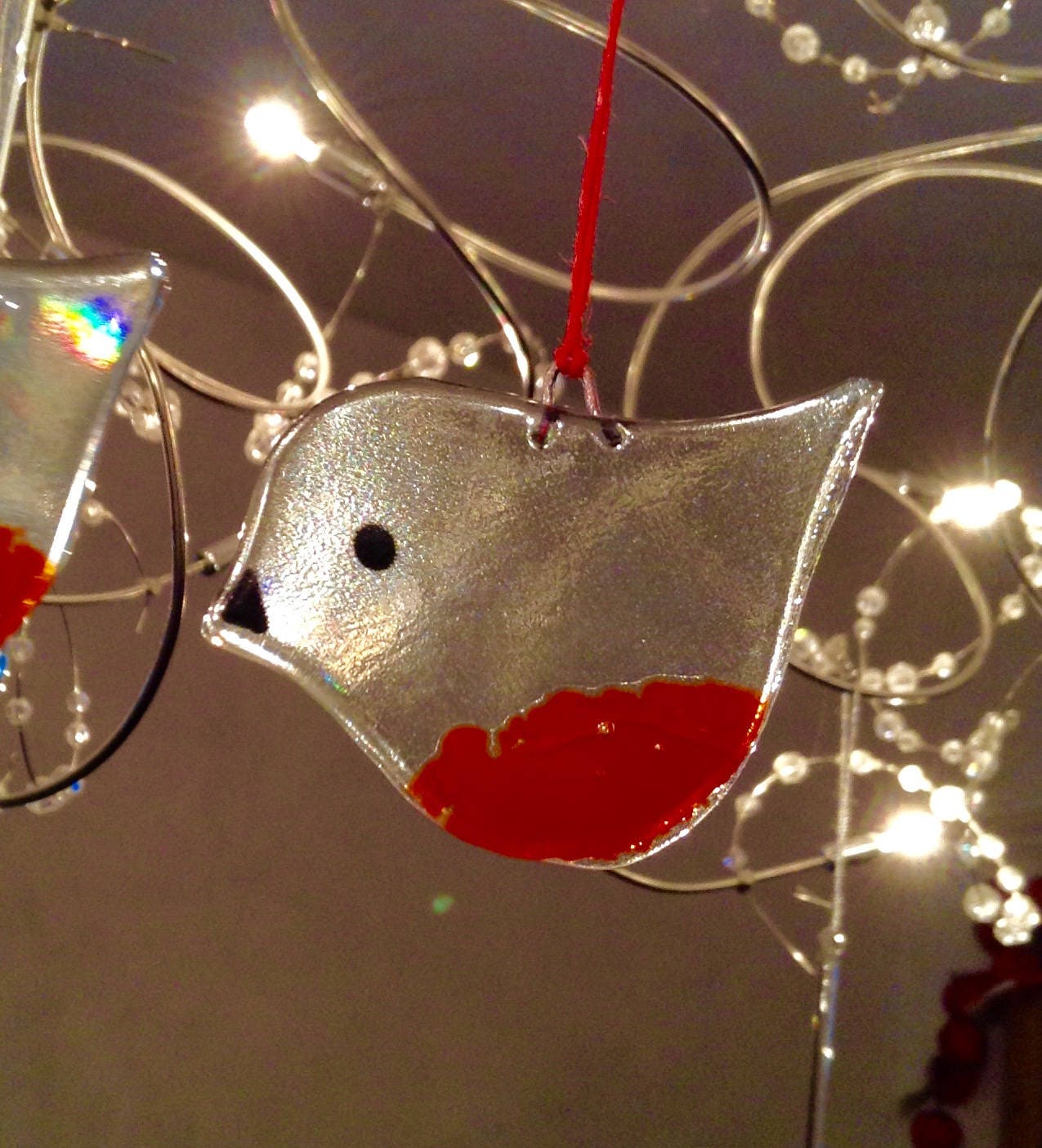 Glass Robin Made With Love From Recycled Glass for Nature - Etsy
