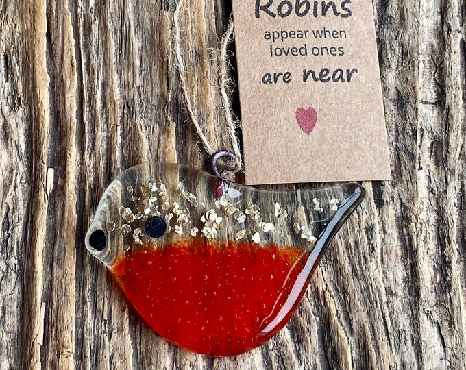 Art Glass Robin - Etsy UK