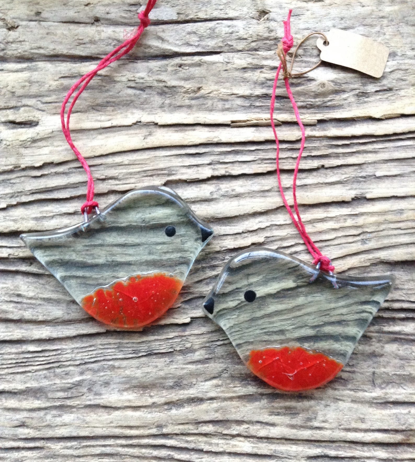 Glass Robin Made With Love From Recycled Glass for Nature - Etsy