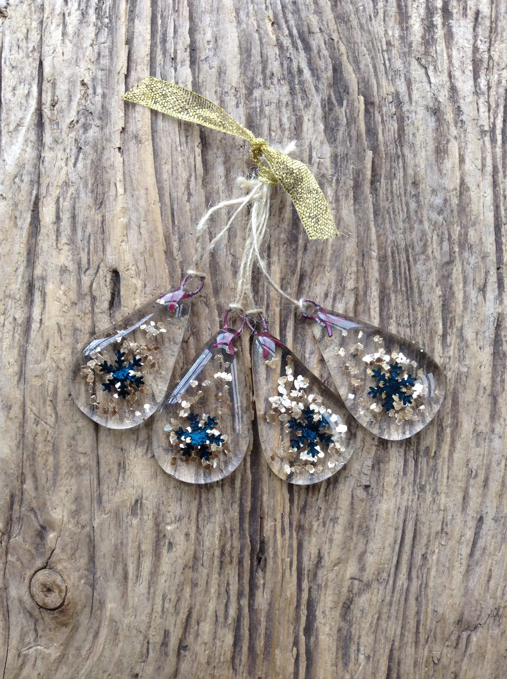 Christmas Decoration Glass Pear-drops Add to a Wreath/gift, Hang From ...
