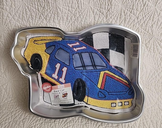 Wilton Race Car Cake Pan Model #2105-1350 With Instructions New Vintage ...