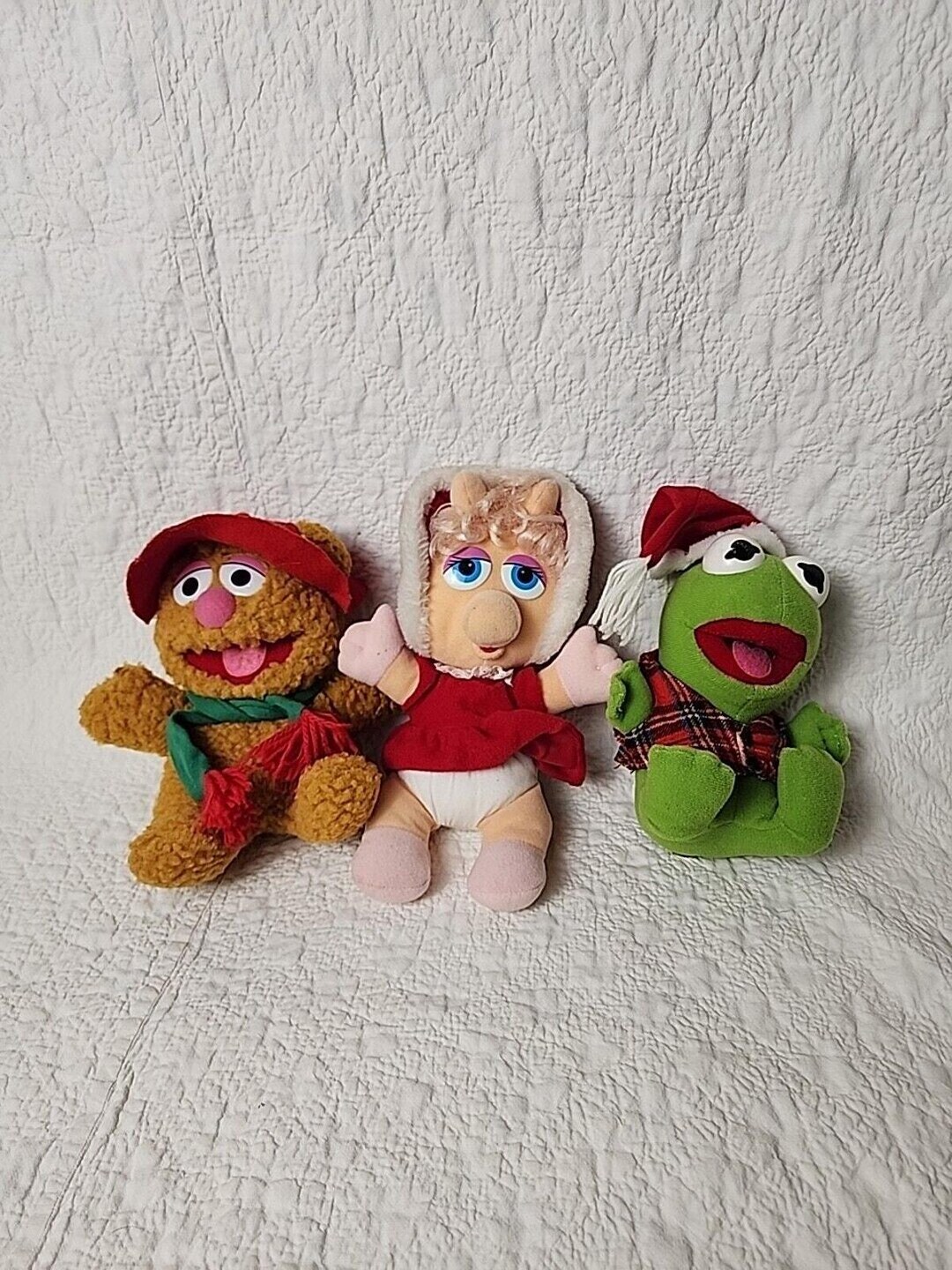 Vintage 1987 Muppet Babies Plush Lot Christmas Mcdonalds Set Fozzie ...