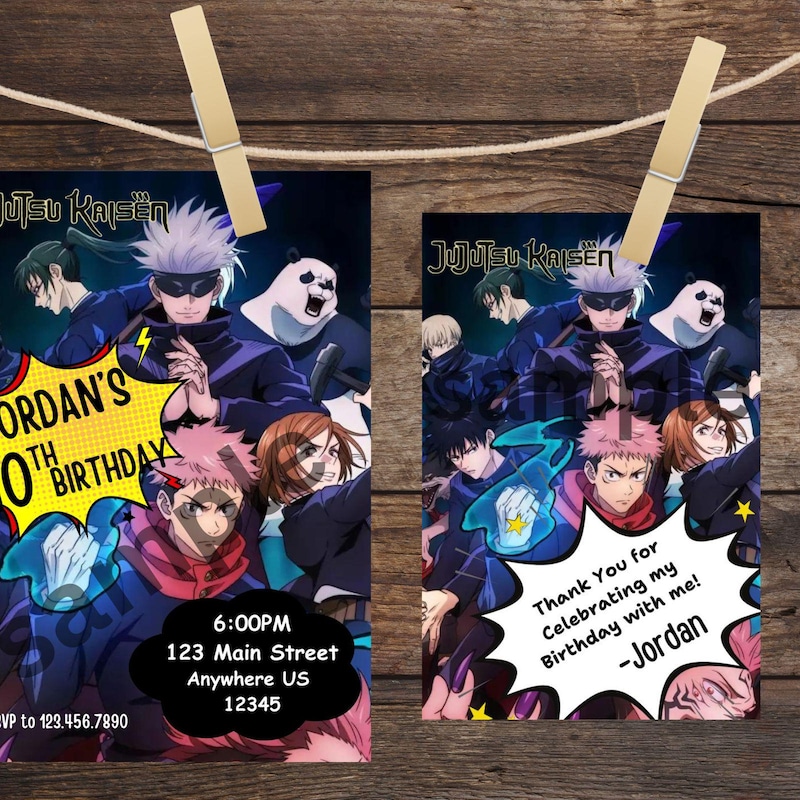 Jujutsu Kaisen Birthday Cards - Etsy
