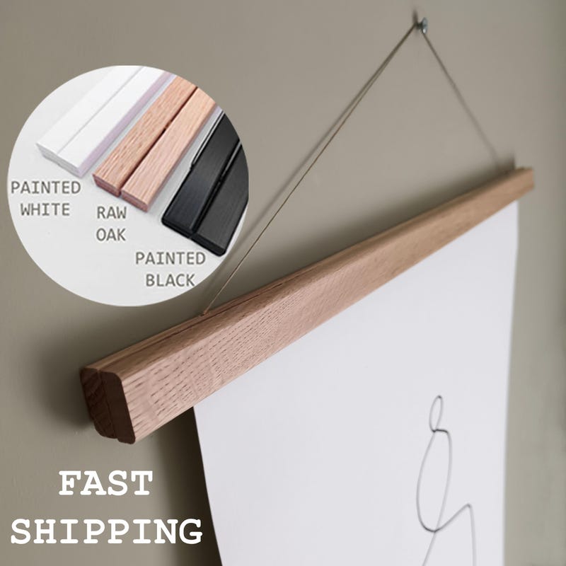 Walnut Poster Holder - Etsy UK