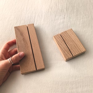 Wooden Card Stand for Picture Holder Wedding Place Card Holder Wooden ...