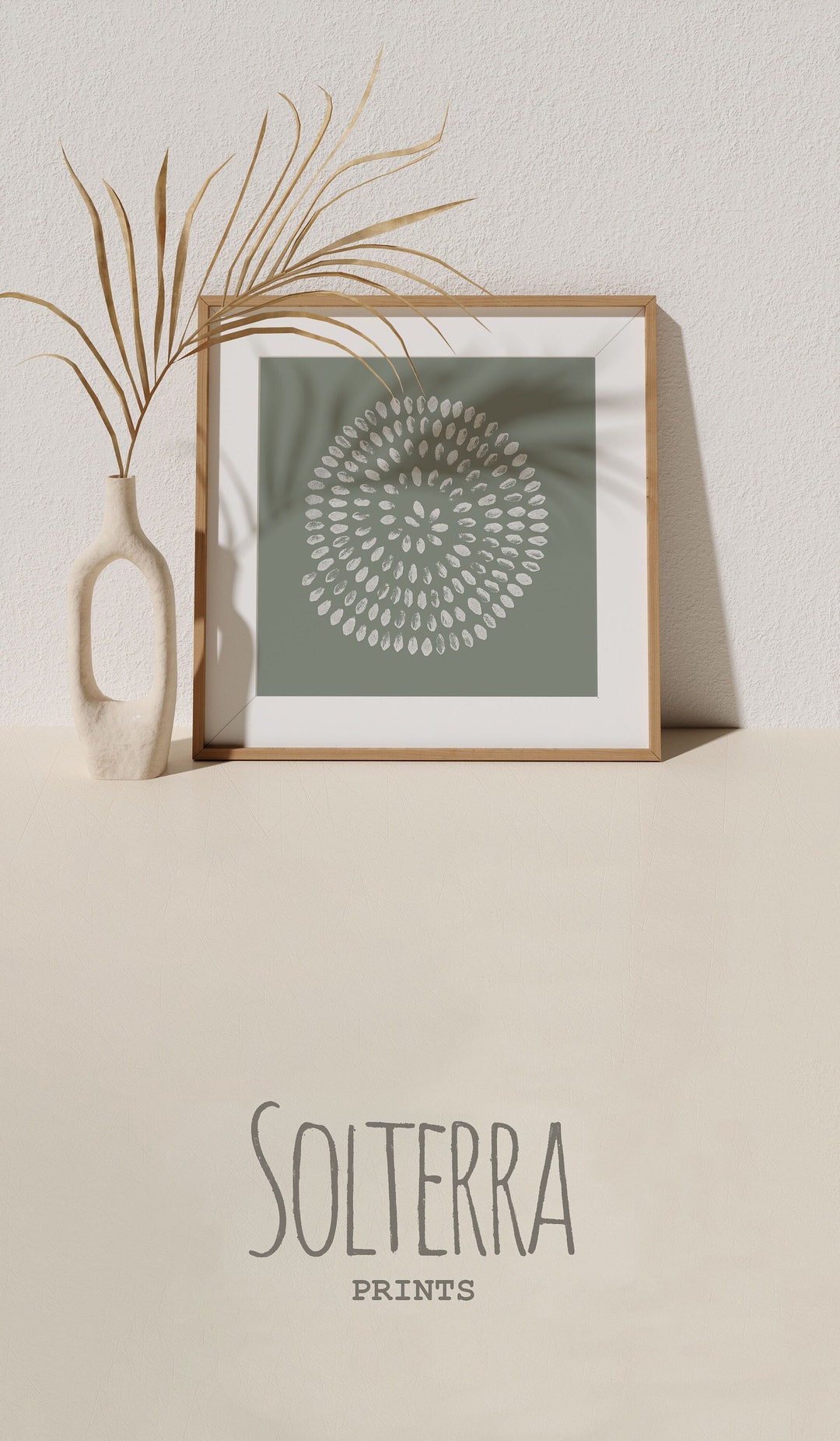 Japandi Wall Art Sage Green Square Poster Sage Poster Square Painting ...