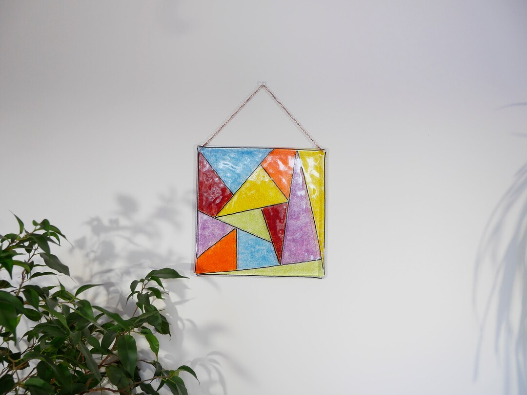 Glass Square Catches Sun Merged Glass Effect Vitral Transparent ...