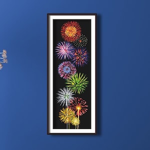 Magic of Fireworks Digital Pattern for Cross Stitch - Etsy