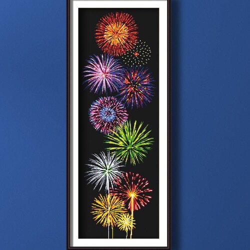 Magic of Fireworks Digital Pattern for Cross Stitch - Etsy