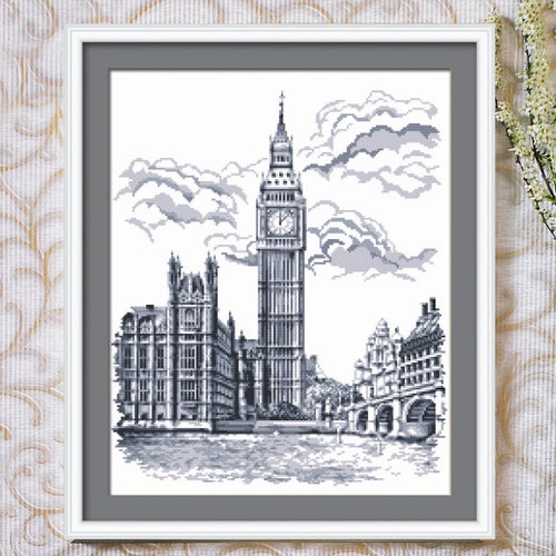 Big Ben Stitch Pattern London Digital Pdf graphics Counted - Etsy