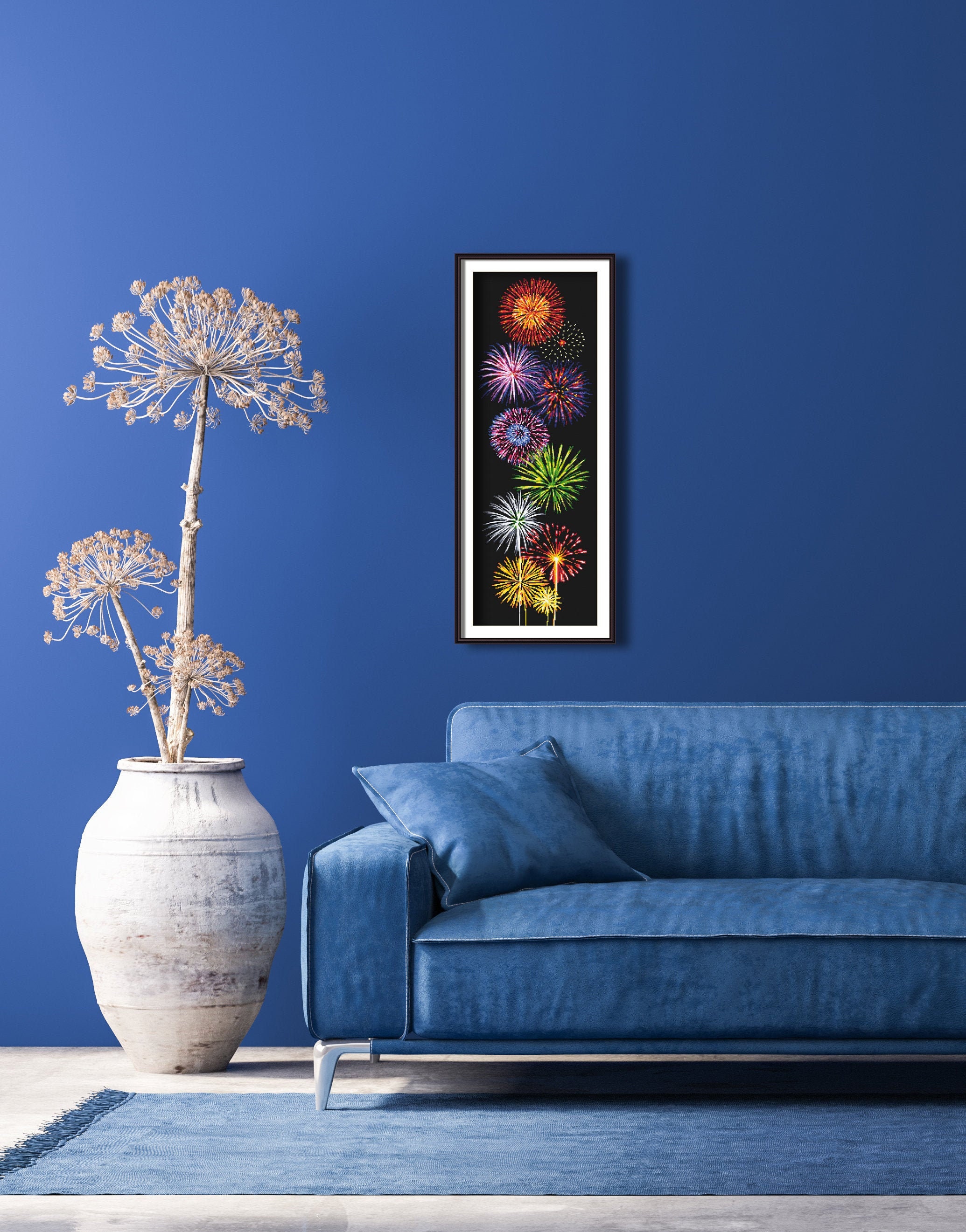 Magic of Fireworks Digital Pattern for Cross Stitch | Etsy