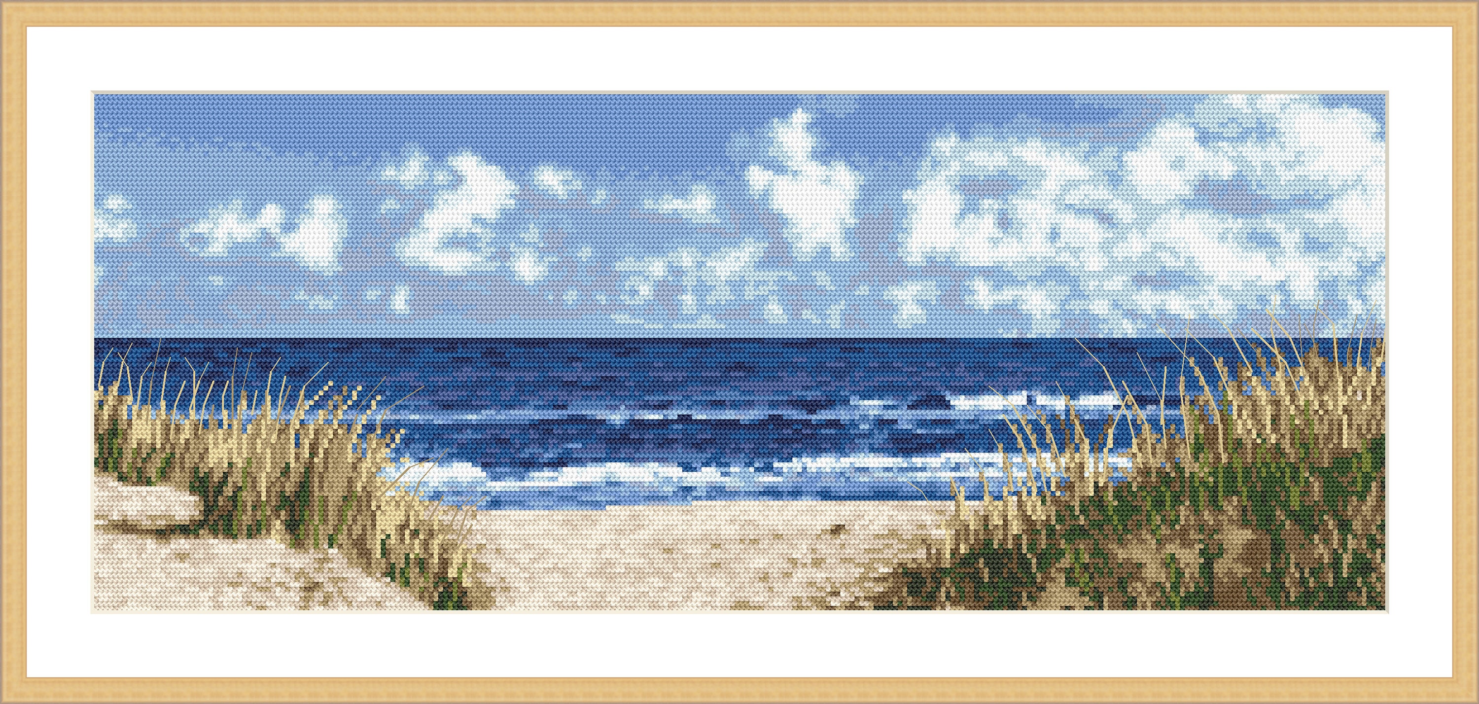 Sea Cross Stitch Pattern, Sea Beach Digital Cross Stitch Pattern PDF ...