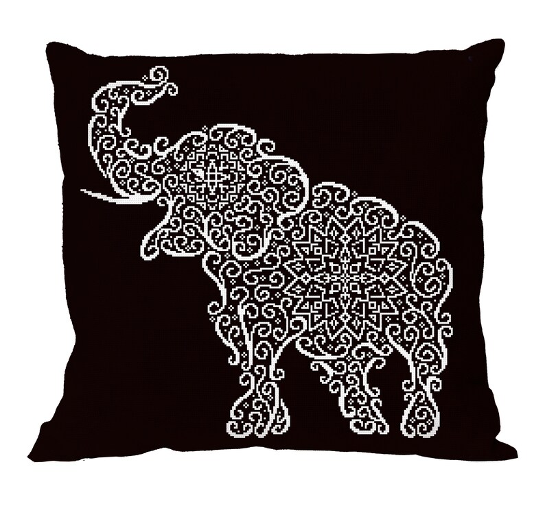 Lace Elephant Stitch Pattern, Digital Pdf ,graphics Counted Cross ...