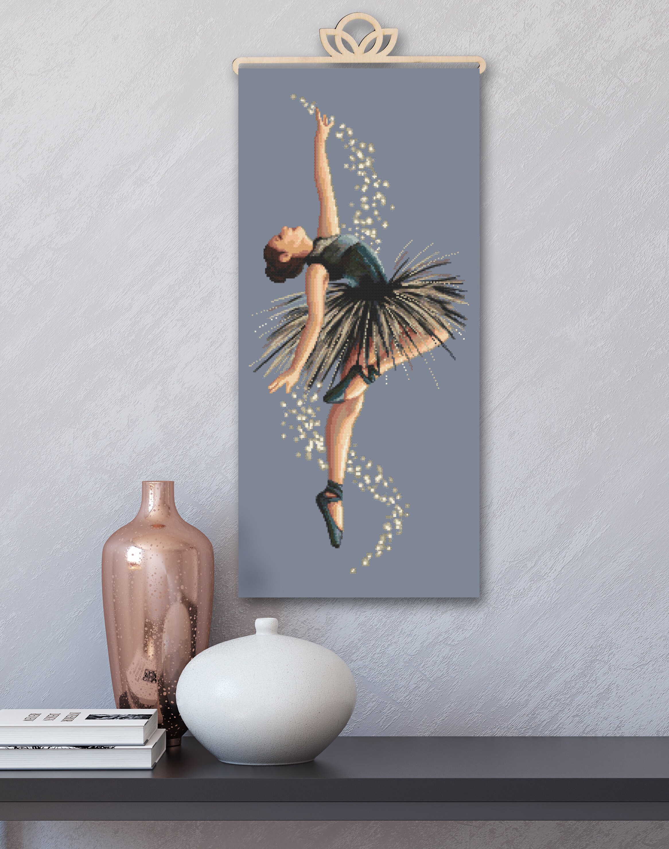 Ballet Dancer Digital Counted Cross Stitch Pattern,pdf - Etsy