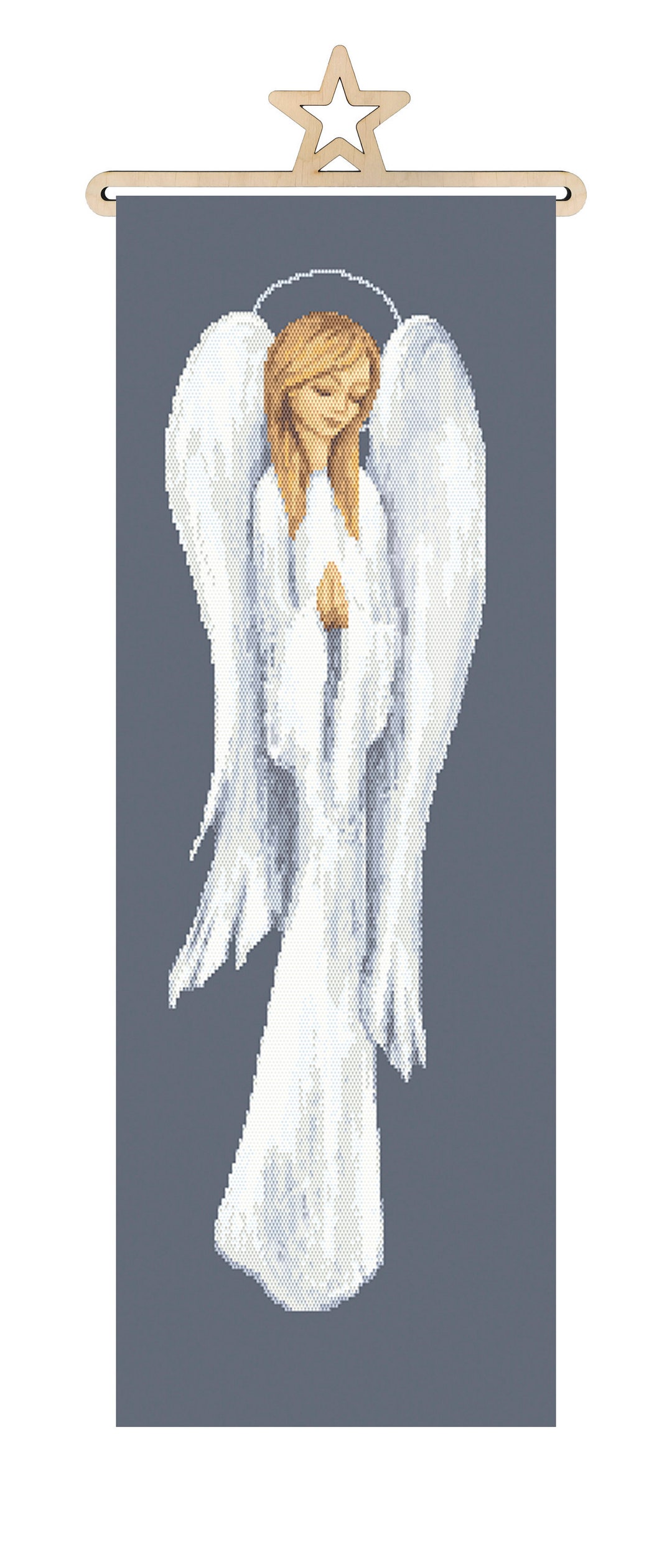 Angel Pattern Cross Stitch, PDF, Angel Digital Cross Stitch Pattern ...