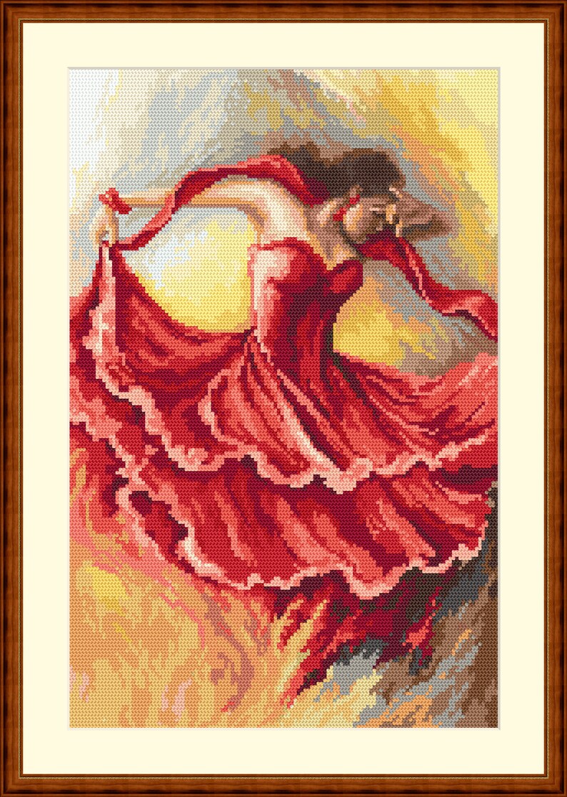 Dance of the Elements Fire Digital Pattern for Cross Stitch - Etsy