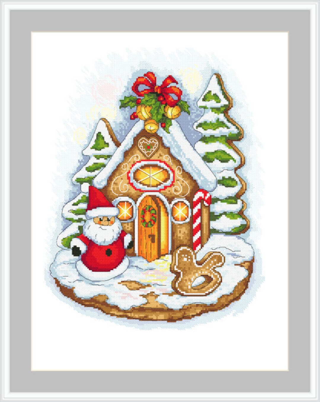 Gingerbread Hut Digital Stitch Pattern - Etsy