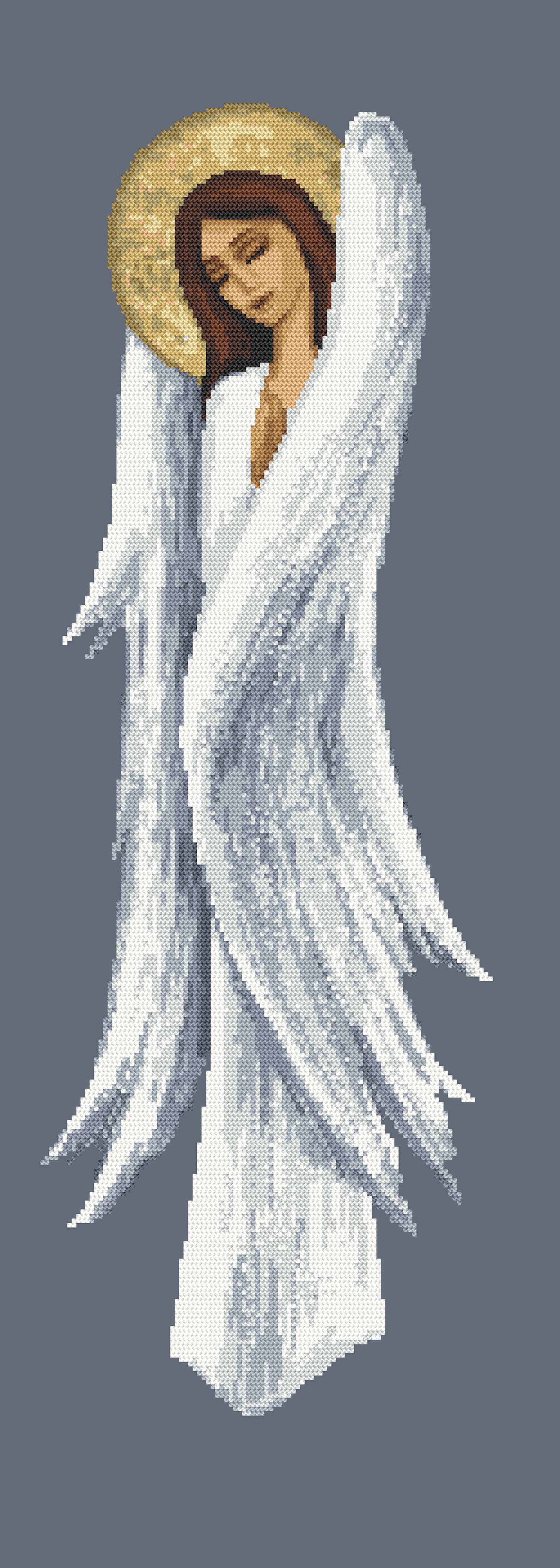 Angel - Online Pattern for Cross Stitch, PDF, Angel Digital Cross ...