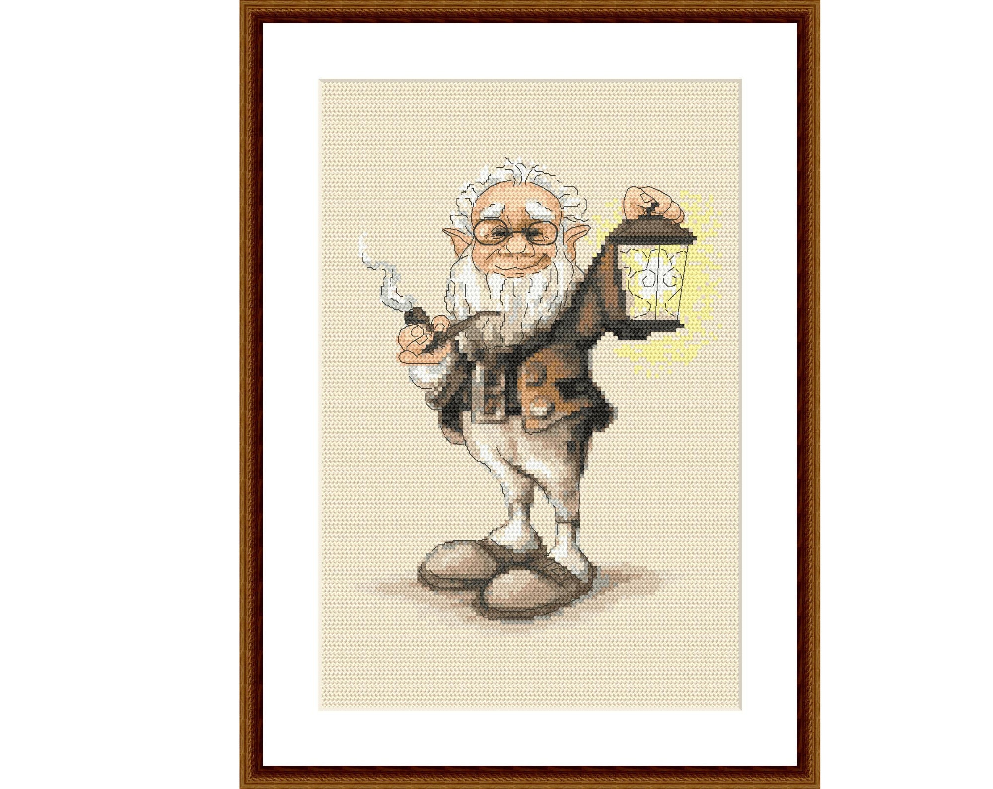 Cheerful Troll Digital Cross Stitch Pattern, PDF & HKS Files - Etsy