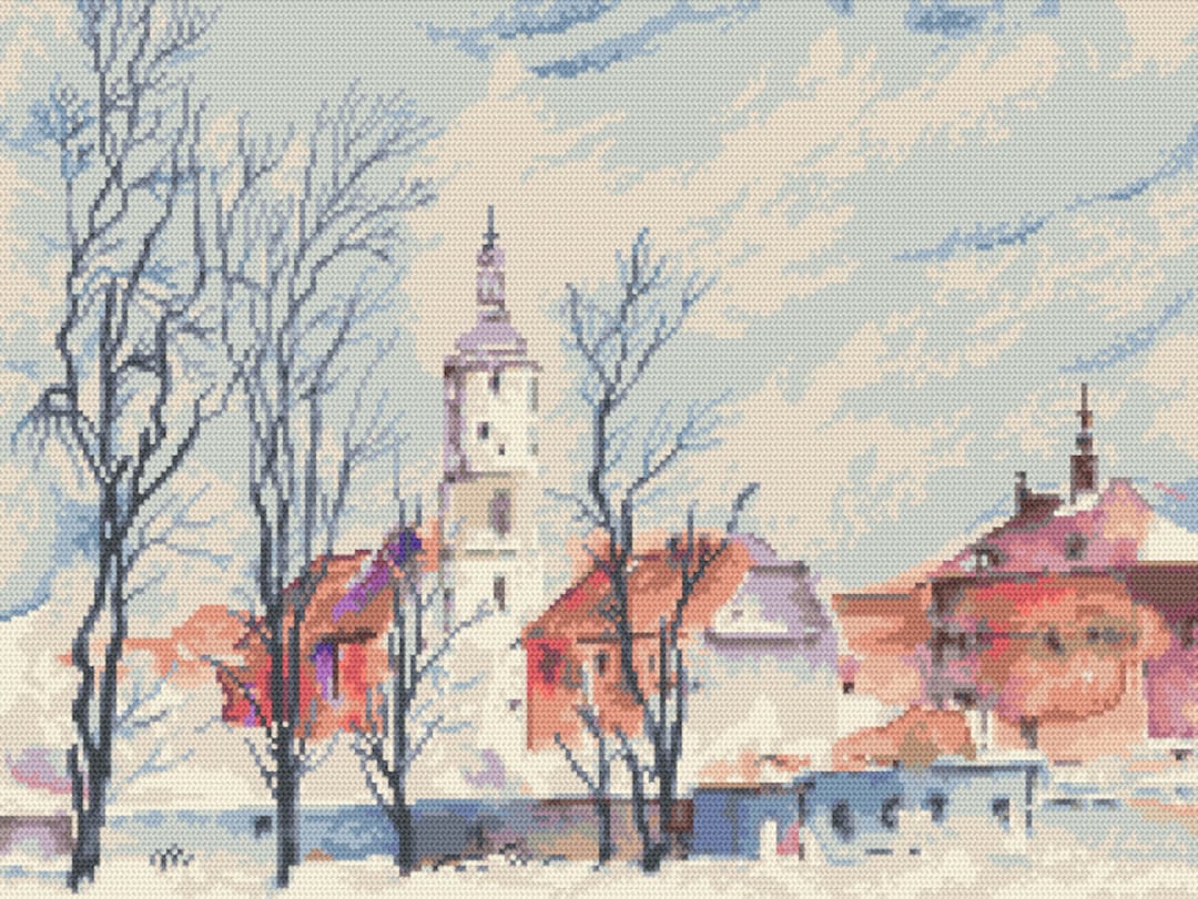 City View Stitch Pattern, Digital Pdf ,graphics Counted Cross Stitch ...