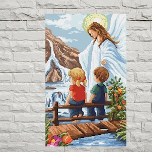 My Friend Angel, Modern Cross Stitch Pattern, Children Pdf Digital ...