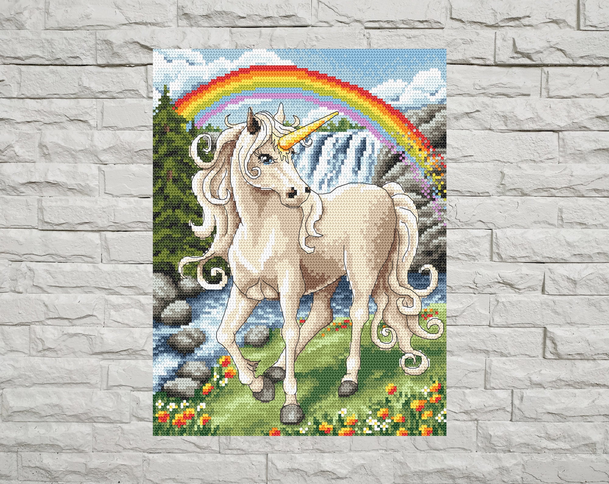 Unicorn Modern Cross Stitch Pattern - Etsy