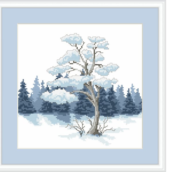 Tree Cross Stitch - Etsy