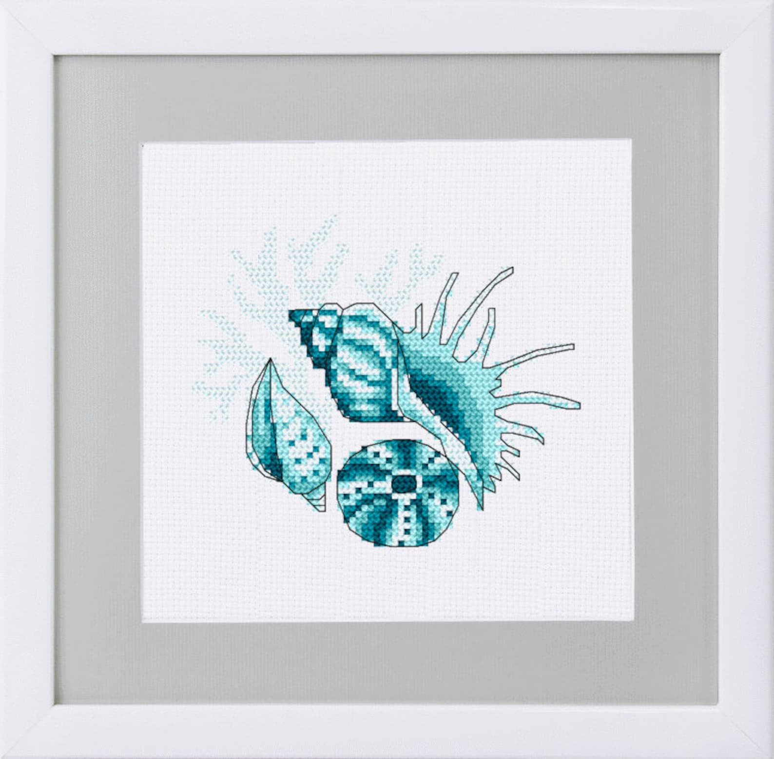 Sea Shells 3 Digital Patterns Cross Stitch - Etsy