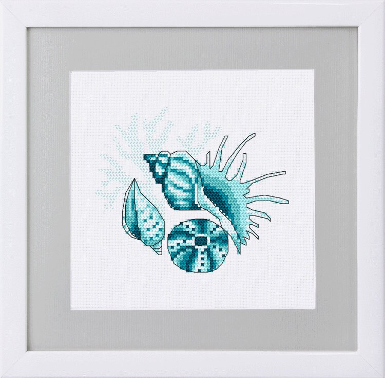 Sea Shells 3 Digital Patterns Cross Stitch - Etsy