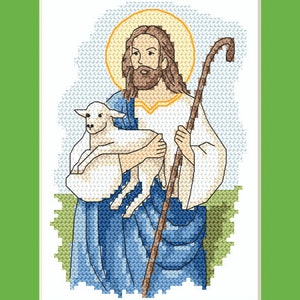 Easter Postcard Christ Pattern Cross Stich PDF Jesus With a - Etsy