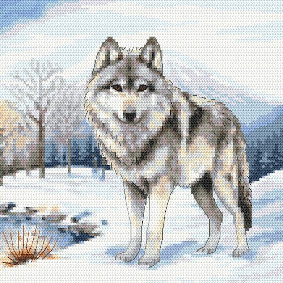 Cross Stitch Pattern PDF - Lone Wolf/ PDF, HKS File/ - Etsy