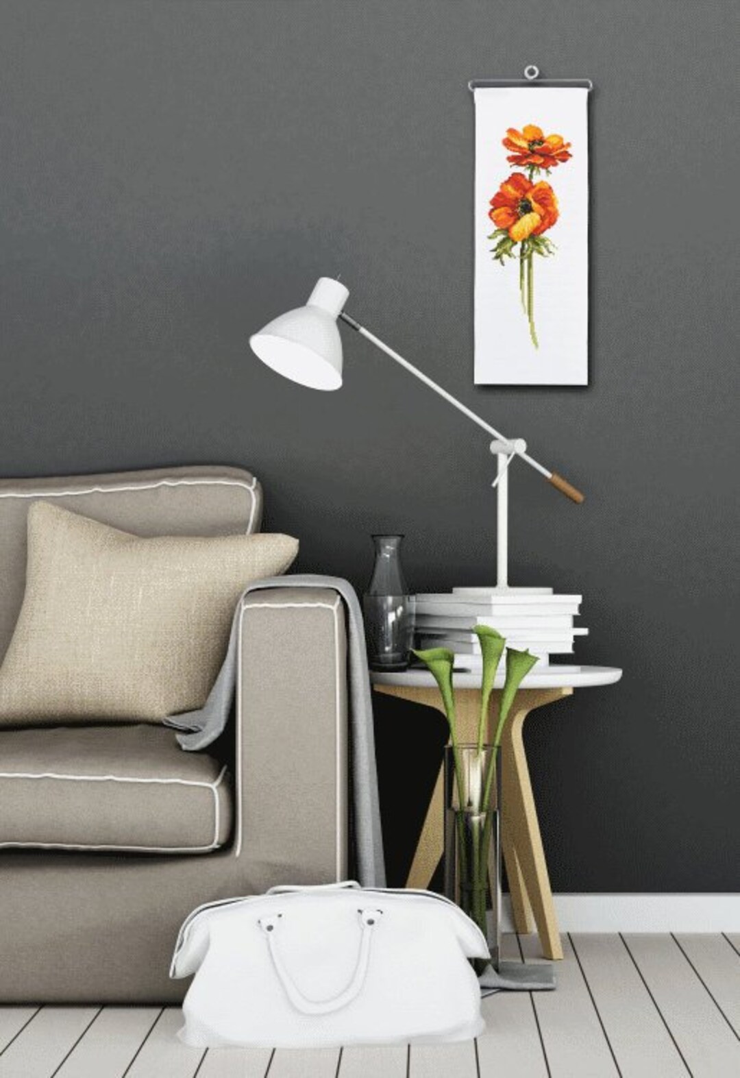 Anemone Digital Cross Stitch Pattern - Etsy