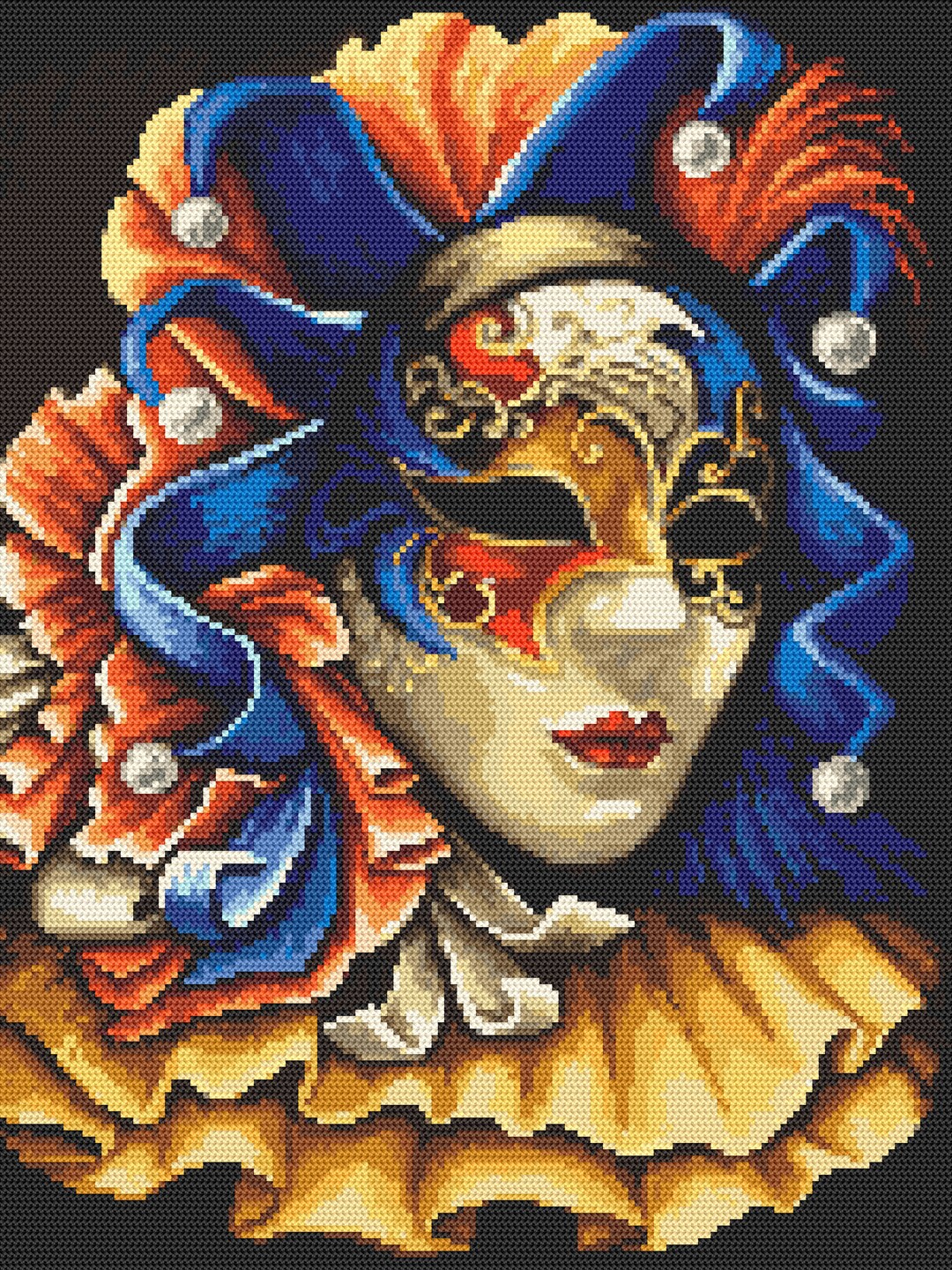 Mysterious Mask Digital Pattern for Cross Stitch Venice - Etsy