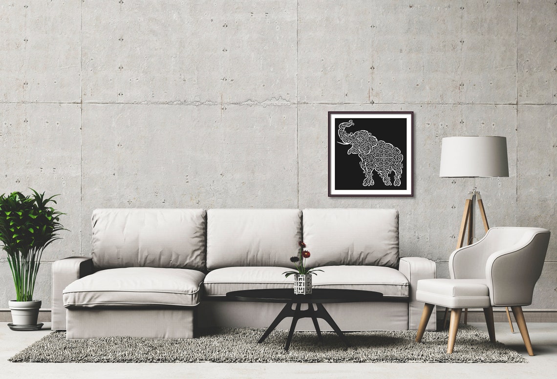 Lace Elephant Stitch Pattern, Digital Pdf ,graphics Counted Cross ...