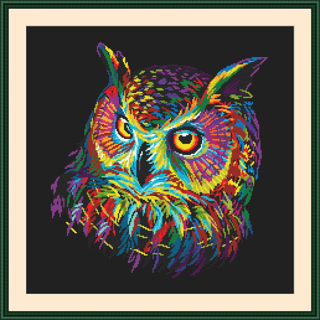 Pattern Cross Stitch Owl Cross Stitch Pattern Perfect for - Etsy