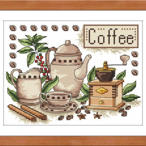 Cross Stitch Coffee Cups - Etsy